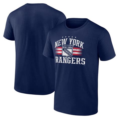 Mens Navy New York Rangers Americana Team T Shirt