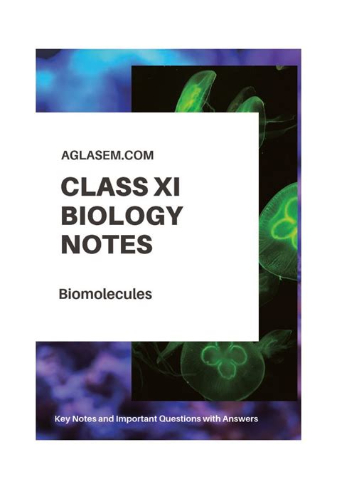 CBSE Notes Class Biology Biomolecules