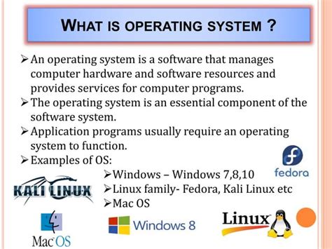 LATEST WINDOWS OPERATING SYSTEM PPTX Operating Systems Computer Software And Applications