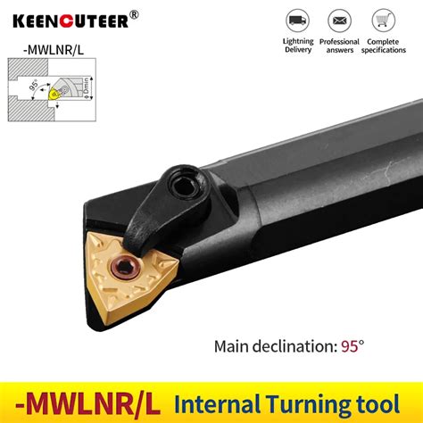 1pc S16q-mwlnr08 S20r-mwlnr08 S25s-mwlnr08 Internal Turning Tool Holder Wnmg Carbide Inserts ...