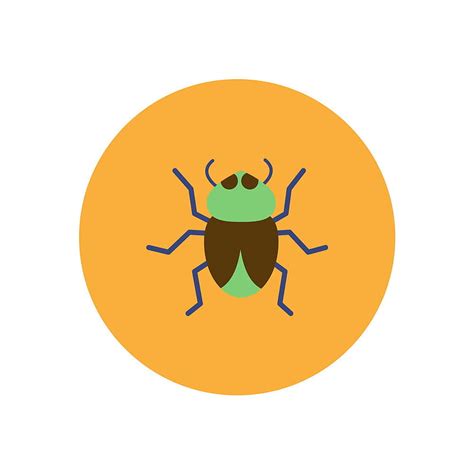 컬러 서클 딱정벌레 곤충 벡터에서 세련 된 아이콘 Eps Ai Uidownload