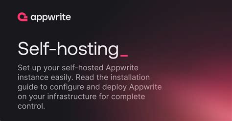 Self Hosting Docs Appwrite