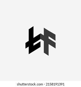 Initial Letter Tf Monogram Logo Template Stock Vector Royalty Free Shutterstock