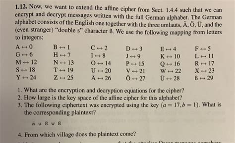 solved q 16 1 12 now we want to extend the affine cipher