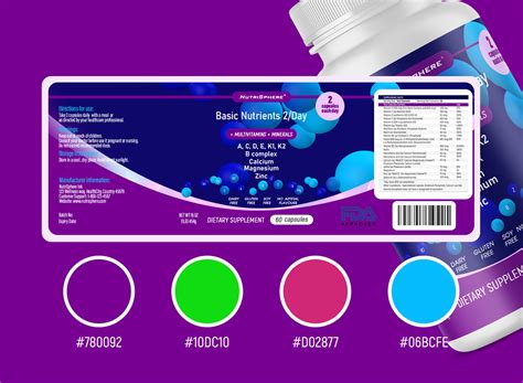 Supplement Label Design 9 Images Behance