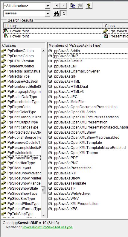 Python Using File Format Constants When Saving Powerpoint