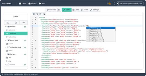 Datamimic Model Based Test Data Generation
