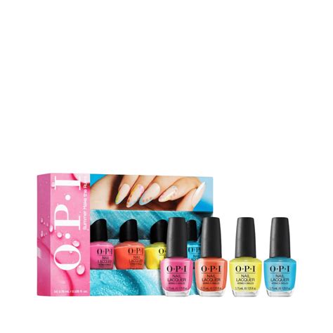 Kit Mini Esmaltes Nail Lacquer Summer Make The Rules Opi X 4 U 1001
