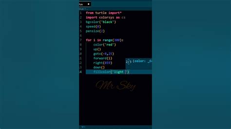 Python Turtle Graphics Design Python Shorts Coding Youtube