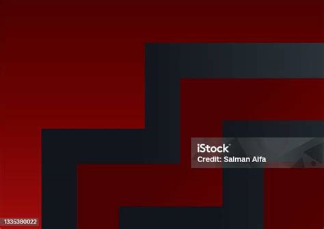 현대 빨간색과 검은 색 기업 배경 추상적인 배경 디자인 현대 미래 기술 배경 벡터 일러스트 유체 그라데이션 모양 컴포지션 게임 디자인 포스터 0명에 대한 스톡 벡터 아트 및