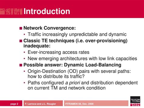 PPT A Fair And Dynamic Load Balancing Mechanism F Larroca And J L Rougier PowerPoint