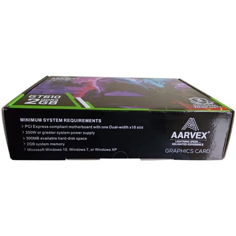 Aarvex Nvidia Geforce Gt 610 2gb Ddr3 Graphics Card