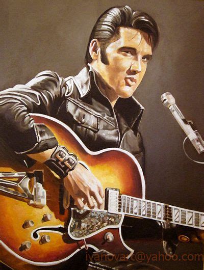 The King Elvis Presley Silhouette With Guitar Elvis Presley Guitar