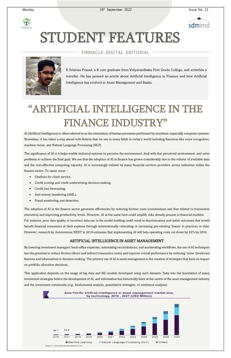 r srinivas prasad on linkedin my first article in finance field