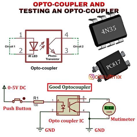 Diagram Of An Opto Coupler Testing It Please Follow Us Circuitmix For Such Educational