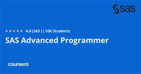 Sas Advanced Programmer Professional Certificate Coursera