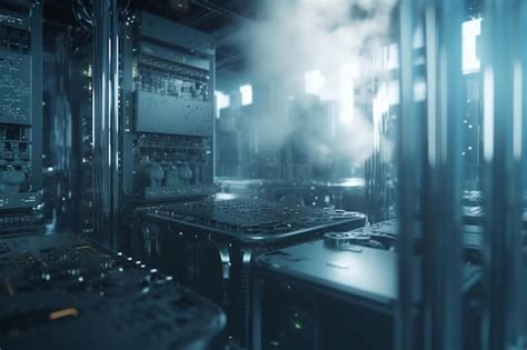 Premium Ai Image Connection Network In Servers Data Center Room Storage Systems Cloud