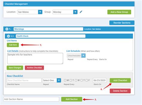 adding checklists