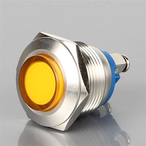LED Metal Indicator Lights Mm Round LED Flat Button Head Waterproof Signal Lamp Screw