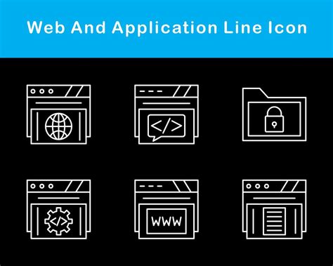 Web And Application Vector Icon Set 20651400 Vector Art At Vecteezy