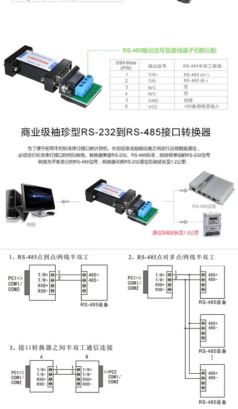 232 To 485 Passive Bidirectional Rs485 Converter Wonderful Sounds Adapter Converter