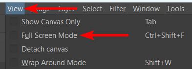How To Exit The Fullscreen Mode In Krita Imagy