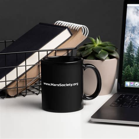 Mars Society Logo Mug Black The Mars Store