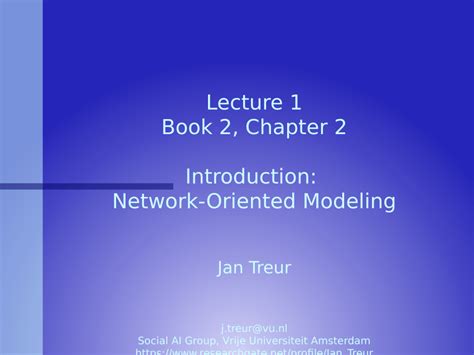 Pdf Chapter 2 Ins And Outs Of Network Oriented Modeling