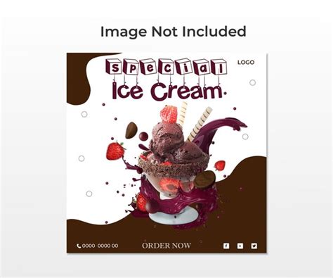 Premium Vector Special Delicious Ice Cream Social Media Post Banner
