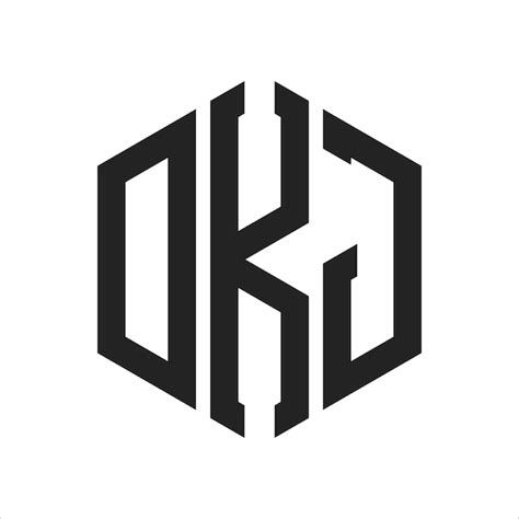 Premium Vector | DKJ Logo Design Initial Letter DKJ Monogram Logo using ...