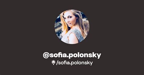 Sofia Polonsky Instagram Tiktok Linktree
