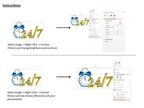 Stock Photo Around The Clock Alarm Clock PowerPoint Slide