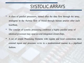 SYSTOLIC ARCH IN COMPUTER OPERATING SYSTEM Pptx Programming Languages Computing