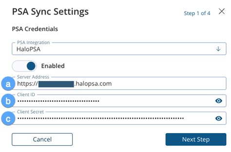 Integrating With HaloPSA Backup Radar