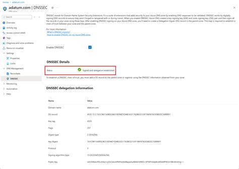 How To Sign Your Azure Public Dns Zone With Dnssec Microsoft Learn