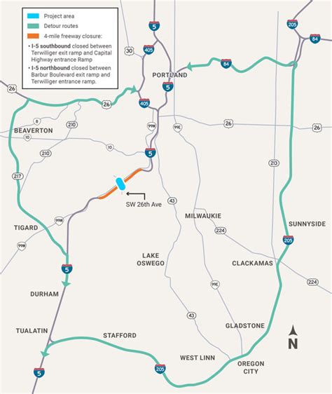 Portland I 5 Closure How To Get Around The Four Mile Closure This Weekend