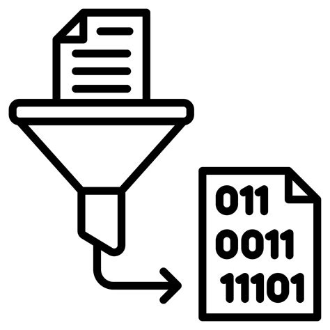 Cryptographic Hash Icon Line Vector Illustration 39885733 Vector Art At