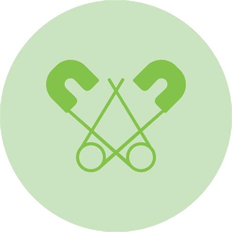 Safety Pins Vector Icon 15448068 Vector Art At Vecteezy