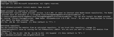 how to install the azure powershell module from powershell gallery