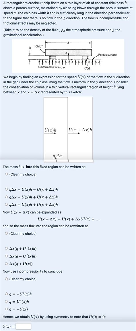 Solved A Rectangular Microcircuit Chip Floats On A Thin Chegg