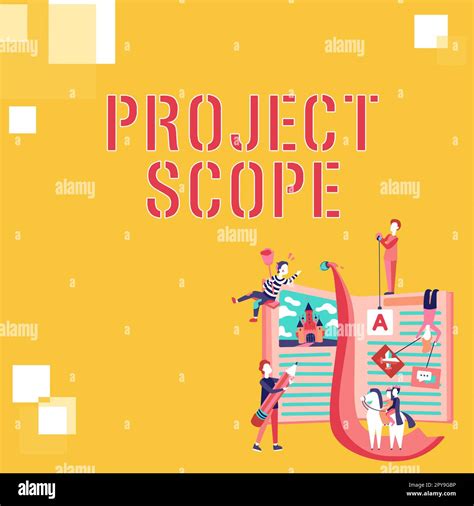 Text Caption Presenting Project Scope Word For Evaluation Of Work