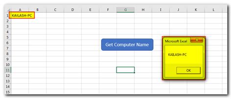 Learn Excel Vba Code To Get Computer Name