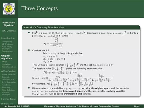 Karmarkars Algorithm For Linear Programming Problem Pdf