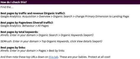 Website Migration Checklist Google Sheets SEO Checks Spaced Digital