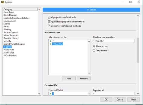 solved vision assistant vi server error ni community