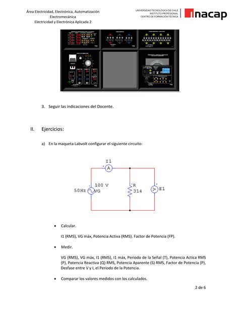 Laboratorio Virtual Labvolt 1 Carga Rlc Pdf