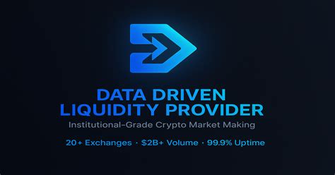 Ddlp Data Driven Liquidity Provider Professional Crypto Market Making