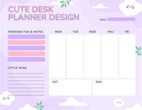 Free Desk Planner Templates To Customize Online