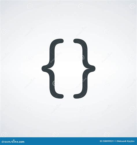 quote symbol bracket icon typography element stock vector