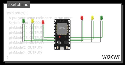 Blinking Led Copy Wokwi Esp32 Stm32 Arduino Simulator